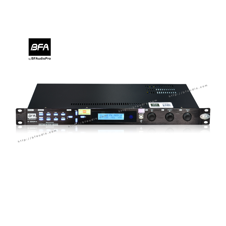 BFAUDIO :: DIGITAL KARAOKE PROCESSORS :: PROFESSIONALLY :: BFAudio K-6000 Pro (Black)